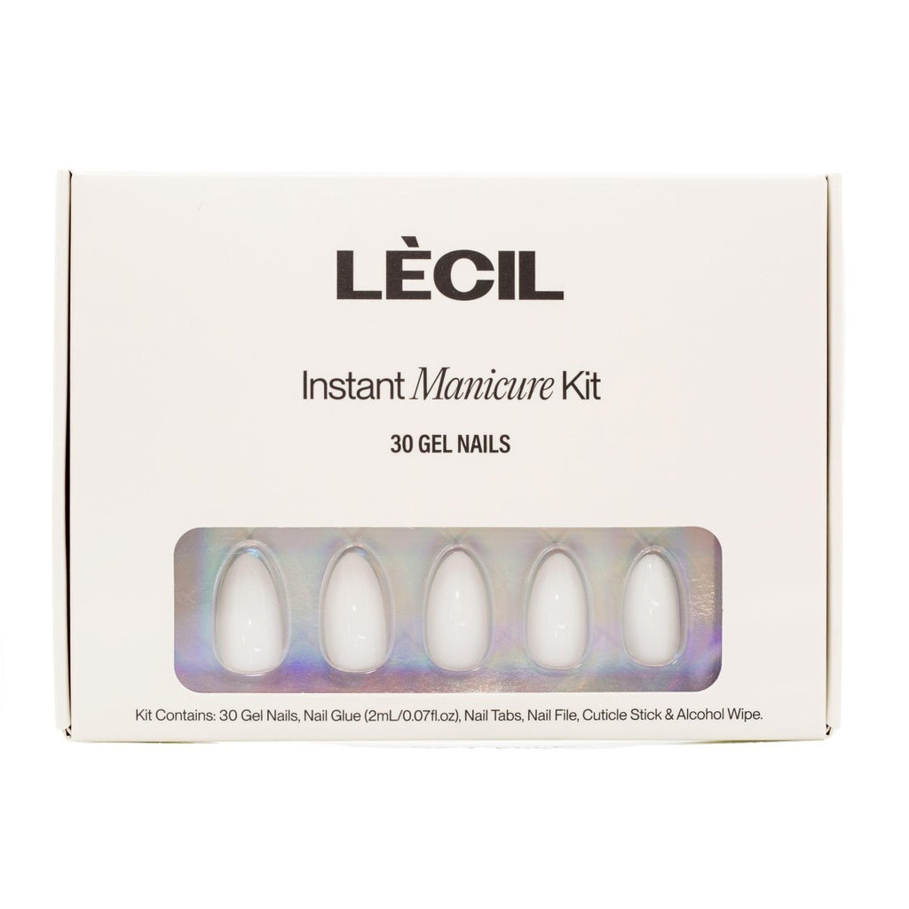 LeCil Almond milk Gel press on instant manicure kit.