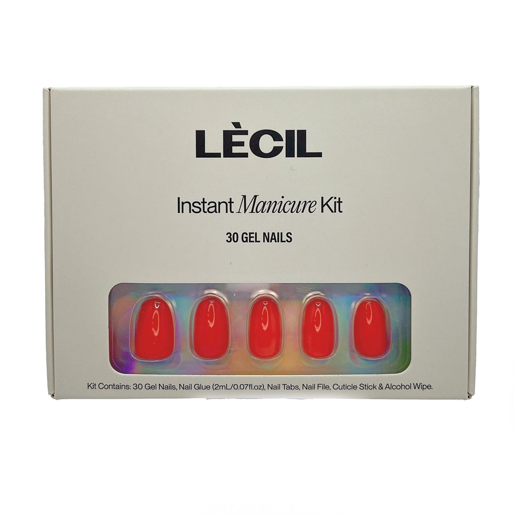 Cherry red oval instant manicure kit – LeCil
