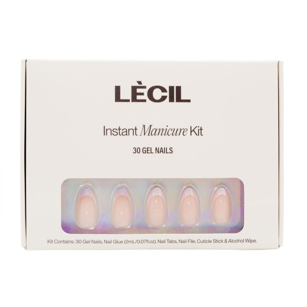 Pastel rainbow chrome french instant manicure kit. – LeCil