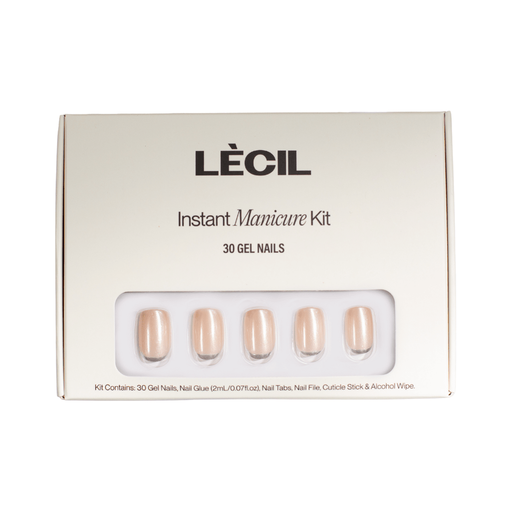 Silver reverse french manicure kit. – LeCil